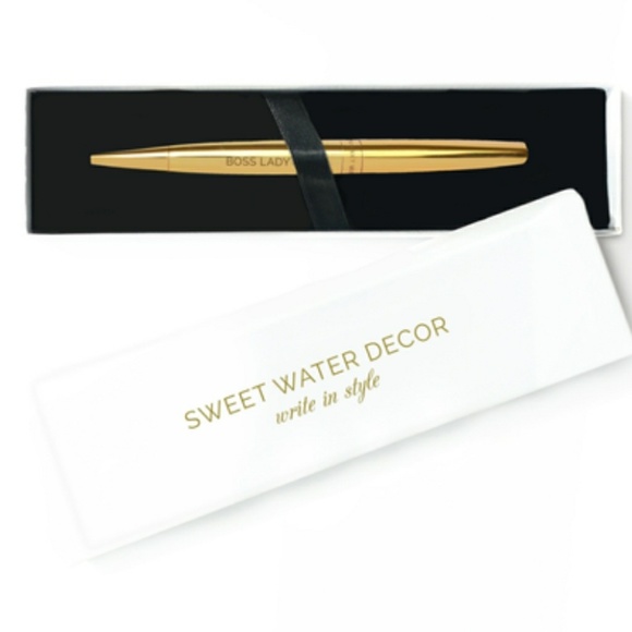glamfoxx | Accessories | Boss Lady Gold Pen | Poshmark